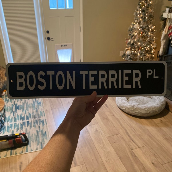 Boston Terrier, Boston Terrier Gift, Boston Terrier Sign, Dog Lover ...