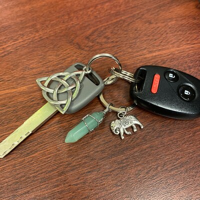 Feather Crystal Keychain, Feather Keychain, Boho Festival Jewelry, Boho ...