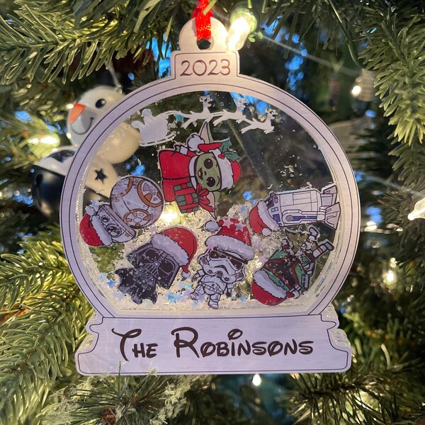Personalized Star Wars Ornament, Christmas Star Wars Ornament, Star ...