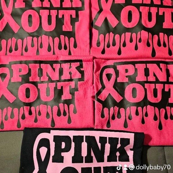 Pink Out Drip Breast Cancer SVG JPG PNG - Instant Digital Download - No ...