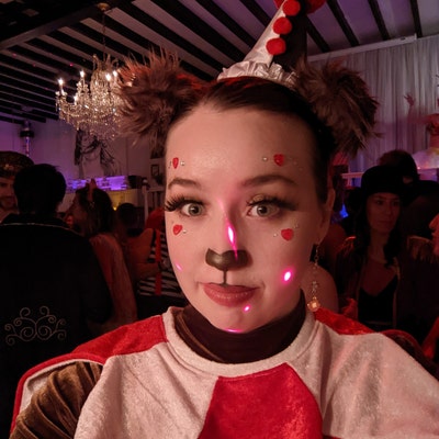 Light Pink and Blue Clown Hat Scary Clown Costume Cirque - Etsy