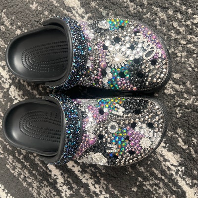 Kids Custom Purple or Blue Butterfly Crocs - Etsy