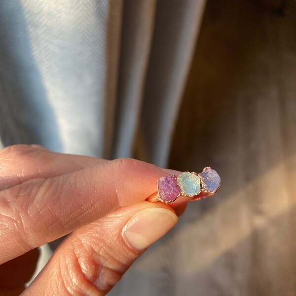 Birthstone Stacking Ring, Custom Stacking Ring, Push Present ...