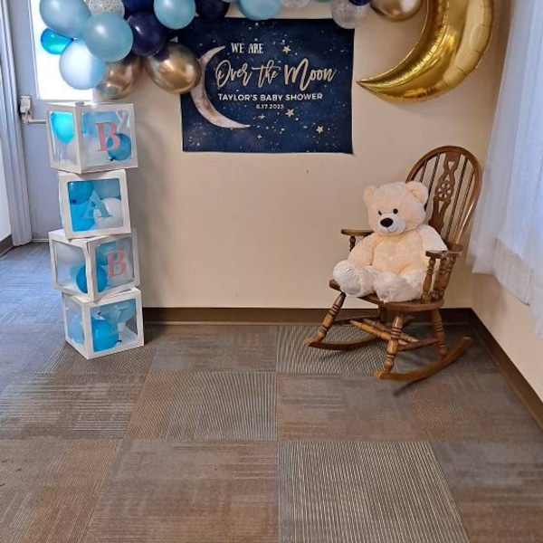 Over the Moon Baby Shower Decorations, Over the Moon Backdrop, Moon and ...