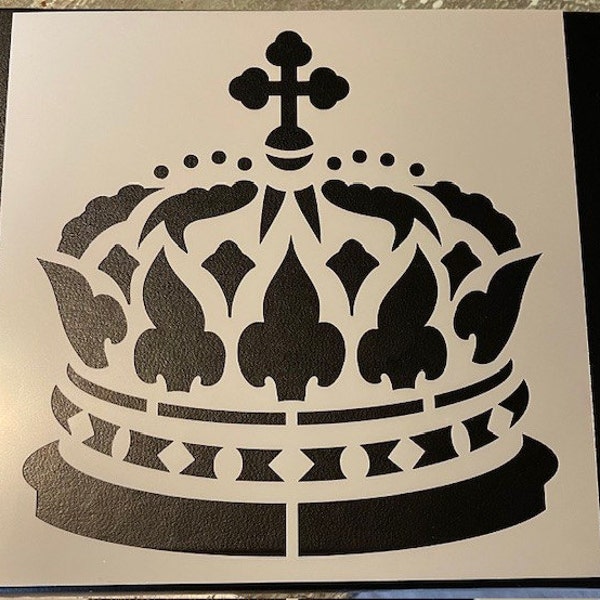 Queen Crown Stencil - Crown Stencil, Queen Stencil, Crown Stencils for ...