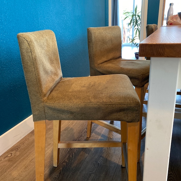 HENRIKSDAL Bar Stool Chair Cover Slipcover Hand Made With Multiple ...