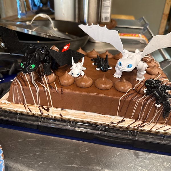 Flexi Toothless Family Figure: 3D Printed HTTYD Dragon - Etsy