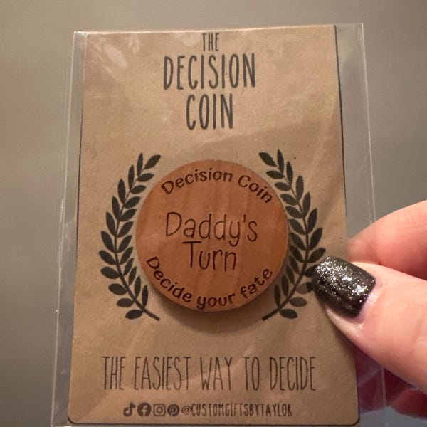 New Parent Decision Coin | Baby Shower Gift | Parent Decision Coin ...