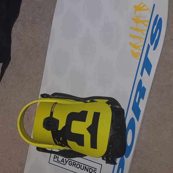 Yellow Snowboard Evolution Sticker - Etsy