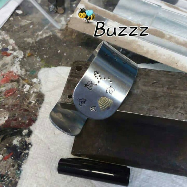 Bee Hive-metal Stamp-8mm Size-steel Stamp-new Metal Design Stamps-by ...