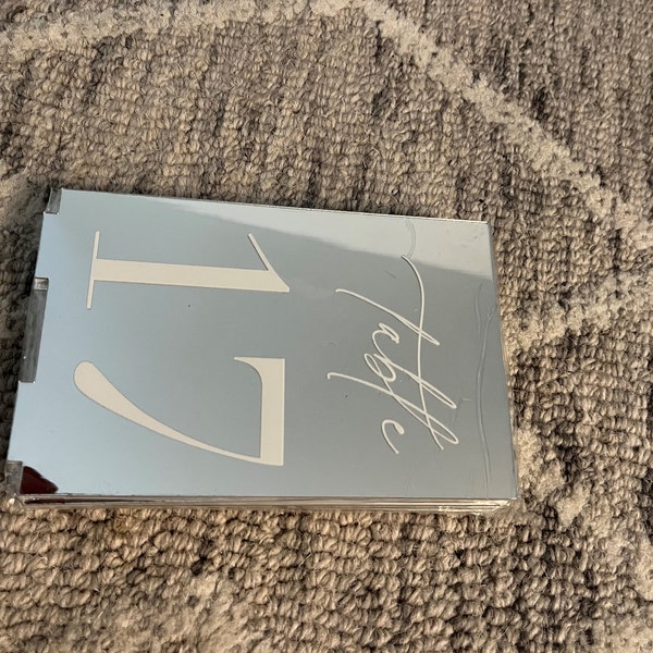 Mirror Silver Acrylic Table Numbers | Wedding Table Numbers | Wedding ...
