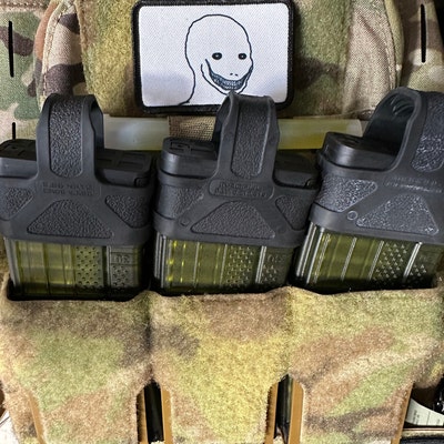 Psycho Smile Wojak Creepy Meme 2x3 Morale Patch With Hook and Loop ...