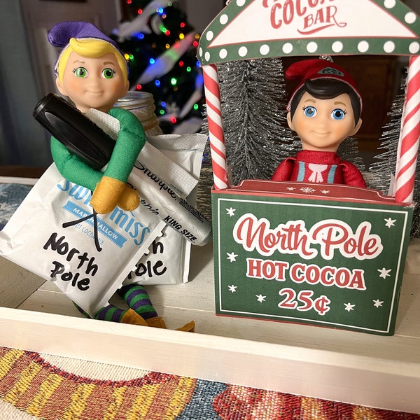 Elf Printable Cookie Set - Printable Elf Props, Printable Elf ...