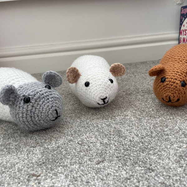 Fancy Rats Crochet Pattern - PATTERN ONLY. Amigurumi Rats Pattern, Rat ...