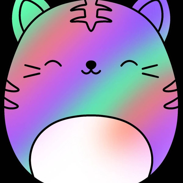 Squishamallow Cat Svg Cat Smooshy Svg File Cute Printable Cat ...