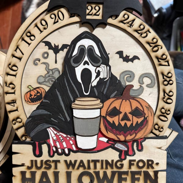 3D Multilayer Horror Laser Cut File Svg, Horror Knife Layer Wood Sign ...