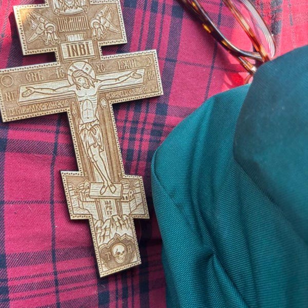 Orthodox Christian Cross. Three Bar Layered Wood - Etsy
