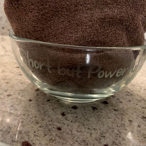 Custom Etched Glass Bowl. Personalized Bowls. Small and Large Orders ...