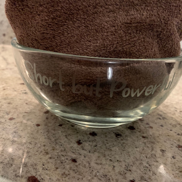 Custom Etched Glass Bowl. Personalized Bowls. Small and Large Orders ...