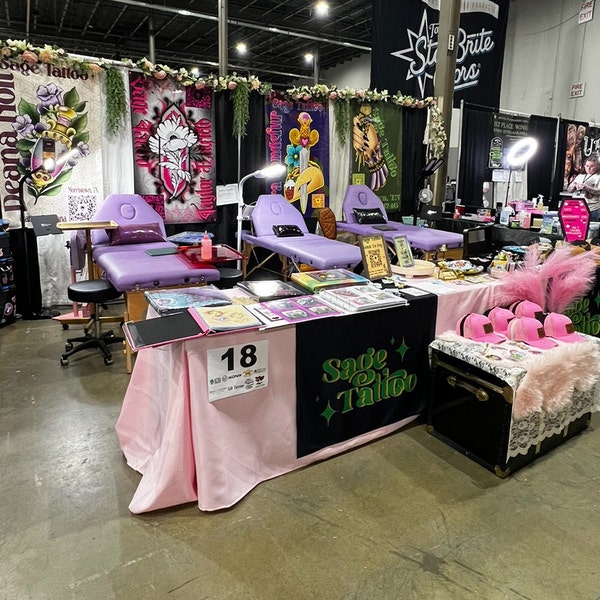 Custom Table Runner With Logo Craft Fair, Vendor Tables, Trade Shows ...