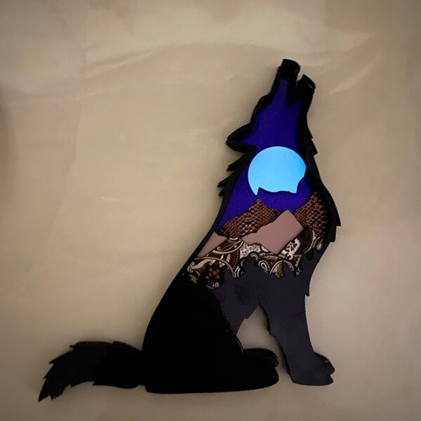 The Howling Wolf Laser Cut Digital Files - Etsy