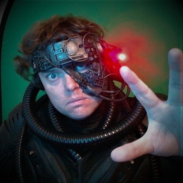 Borg Star Trek Cosplay Cyberpunk Mask Large, - Etsy