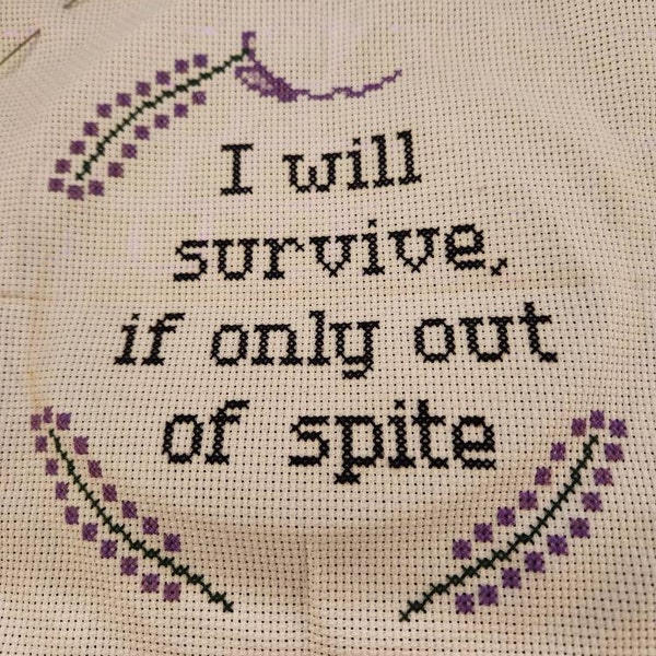 Live Laugh Toaster Bath Cross Stitch Pattern | Subversive Cross Stitch ...