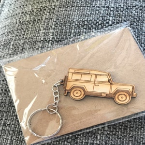 Key Ring Land Rover Defender 90 110 130 Wooden Key Chain MULTI LISTING ...