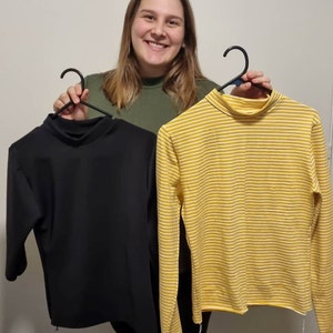 Turtleneck & Mock Neck Top Digital PDF Sewing Pattern // US Size XS-L ...