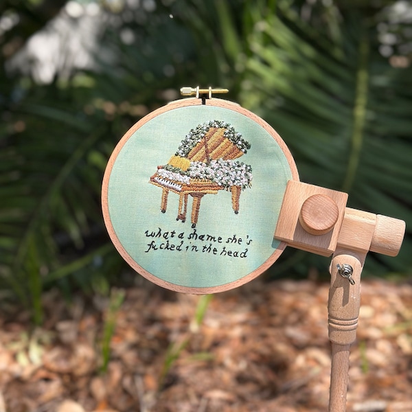 Mossy Piano Music Inspired Embroidery PDF Pattern - Etsy