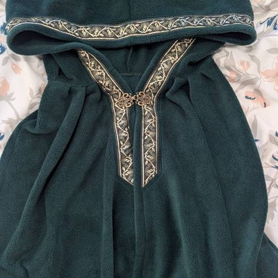 Hooded Ritual Robes, Surplice, Hooded Alb, Tau Robe, Cotton Fabric ...