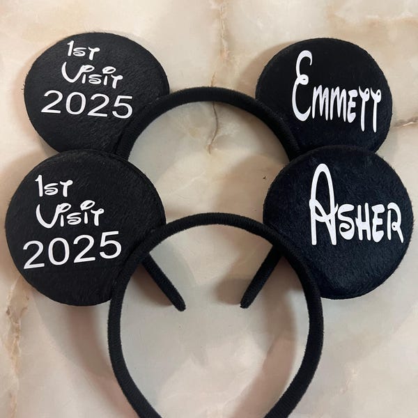 Personalized Minnie or Mickey Ears headband, Summit Bow, Cheer Bow, All ...