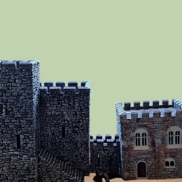 Dnd Norman Stone Fort Medieval Fortress Keep Country and King Village ...