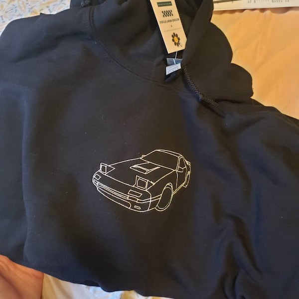 Custom Car Portrait Embroidered Hoodie, Custom Cars Portrait Matching ...