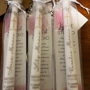 First Holy Communion Taper Candles Personalized Ceremony - Etsy