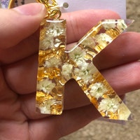 Real Flower Resin Keychain Rose Petals Keychain Handmade - Etsy Hong Kong