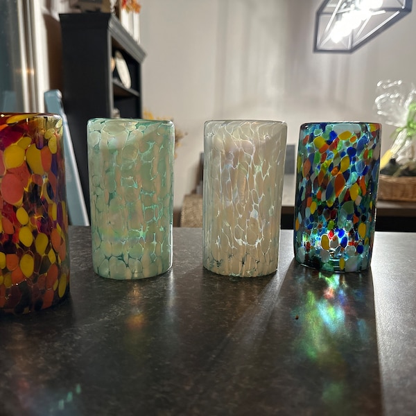8 Assorted Glasses - Etsy