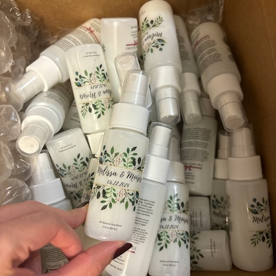 Bulk Wedding Bug Spray Party Favors Bottles Arrive Filled With Label ...