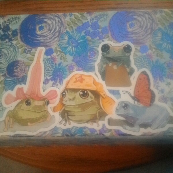 Frog Stickers | Frog Buddies | Sticker Pack | Laptop Sticker | Vinyl ...