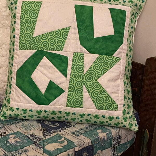 LUCK Paper Pieced Block Pattern in PDF - Etsy