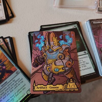 2 Wurm Tokens Custom Altered MTG Magic the Gathering Fantasy Board Game ...