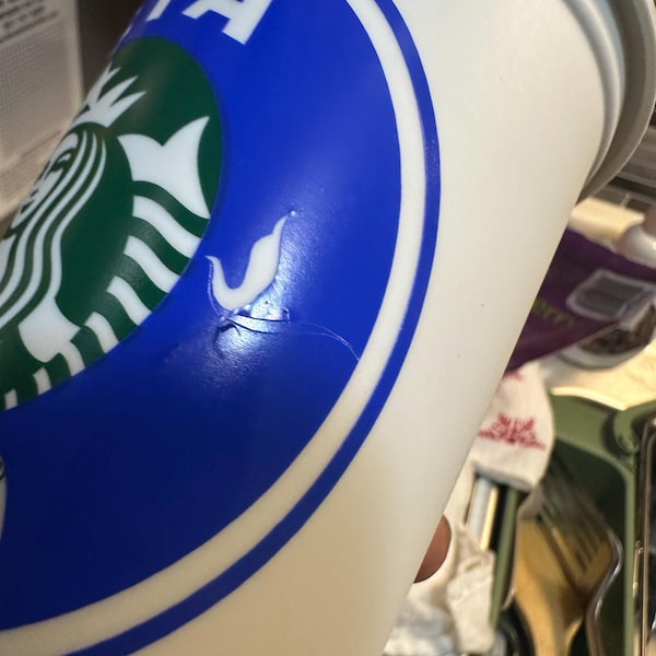 Cup Care 16 Ounce Glass Cup Transfers UVDTF Glass Tumbler Wraps ...