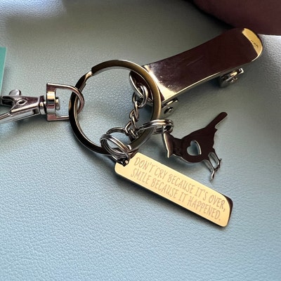 Skateboard Key Chain-personalized Engraved With Your Message-skate ...