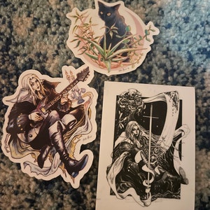 Castlevania Alucard Wing Cape Sticker Mini Poster Print or - Etsy