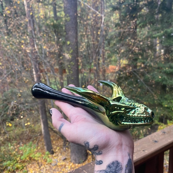 Space Mask Pipe Glass Pipe - Etsy