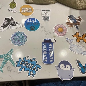 50 Variety Neon Style Stickers Fun Decals - Etsy