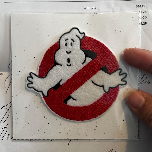 Ghostbusters Cartoon Logo Patch Embroidered Iron on Patch RGB Flight ...