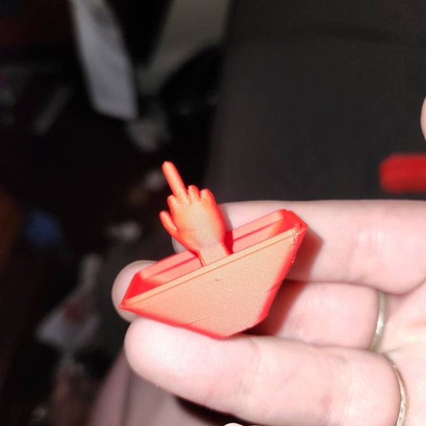 Heart With Middle Finger Gag Gift Prank Surprise Perfect for Valentines ...