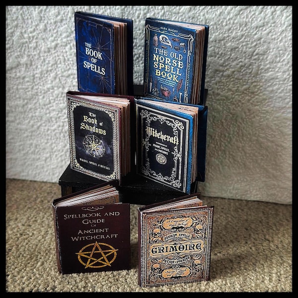 DIY 24 PAGES With 6 Covers for Miniature Magic Spells Book 1:6 for ...