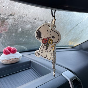 Three Potato Four X Peanuts® Snoopy Doghouse Flower Patch Keychain - Etsy